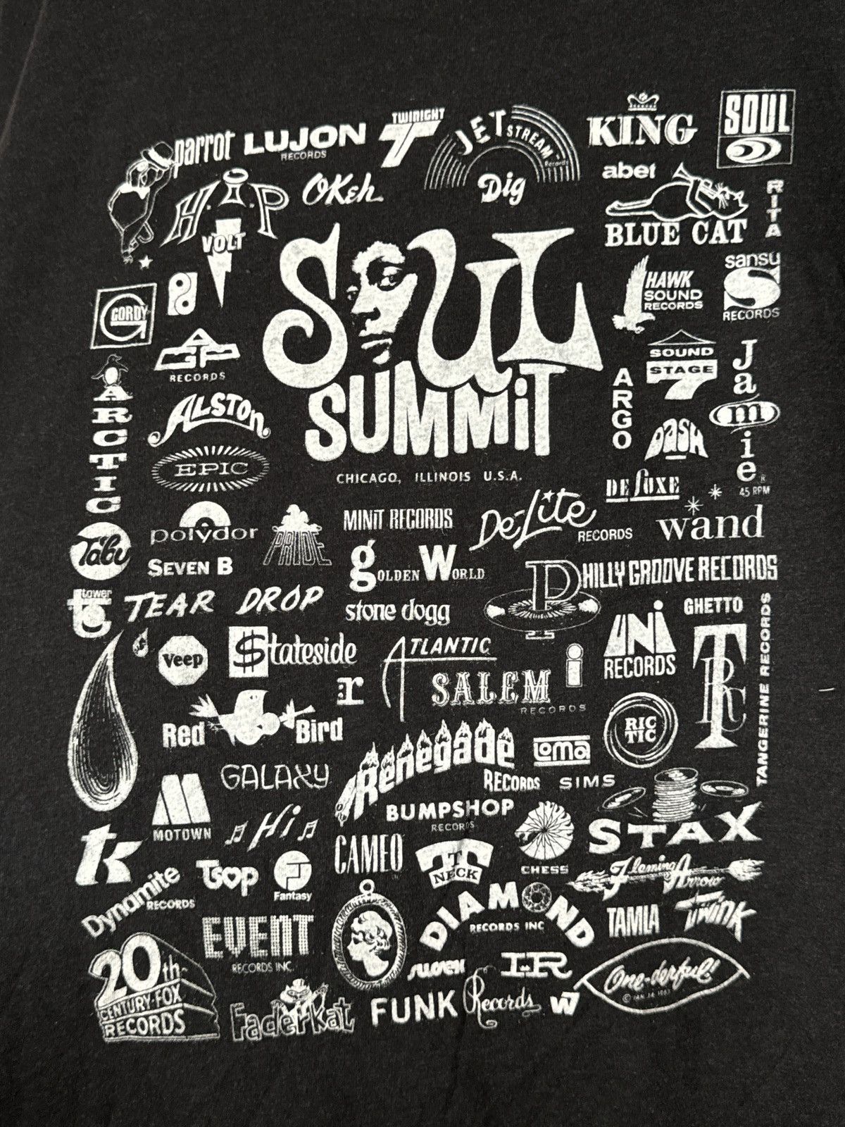 Band Tees Soul Summit Chicago Soul Music Record Label Logos T Shirt ...