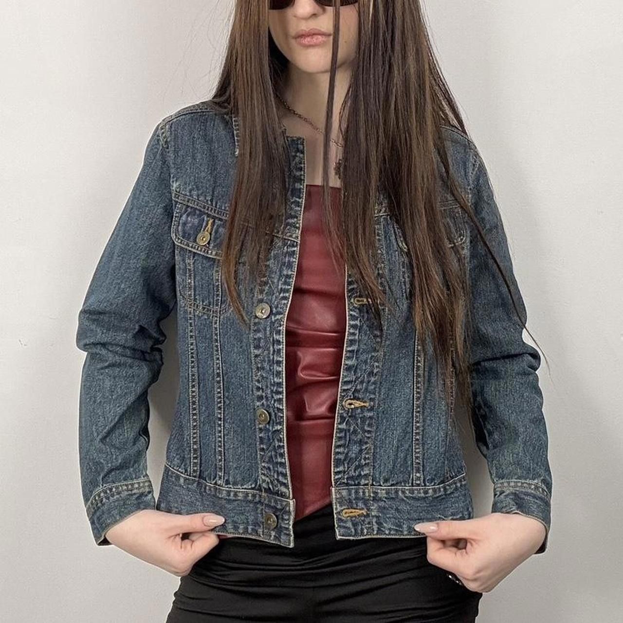 George classic dark navy blue denim jacket | Grailed