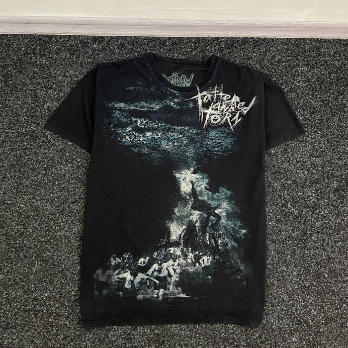 Vintage Overprint Slipknot Tattered And Torn Trashed Rock T-Shirt | Grailed