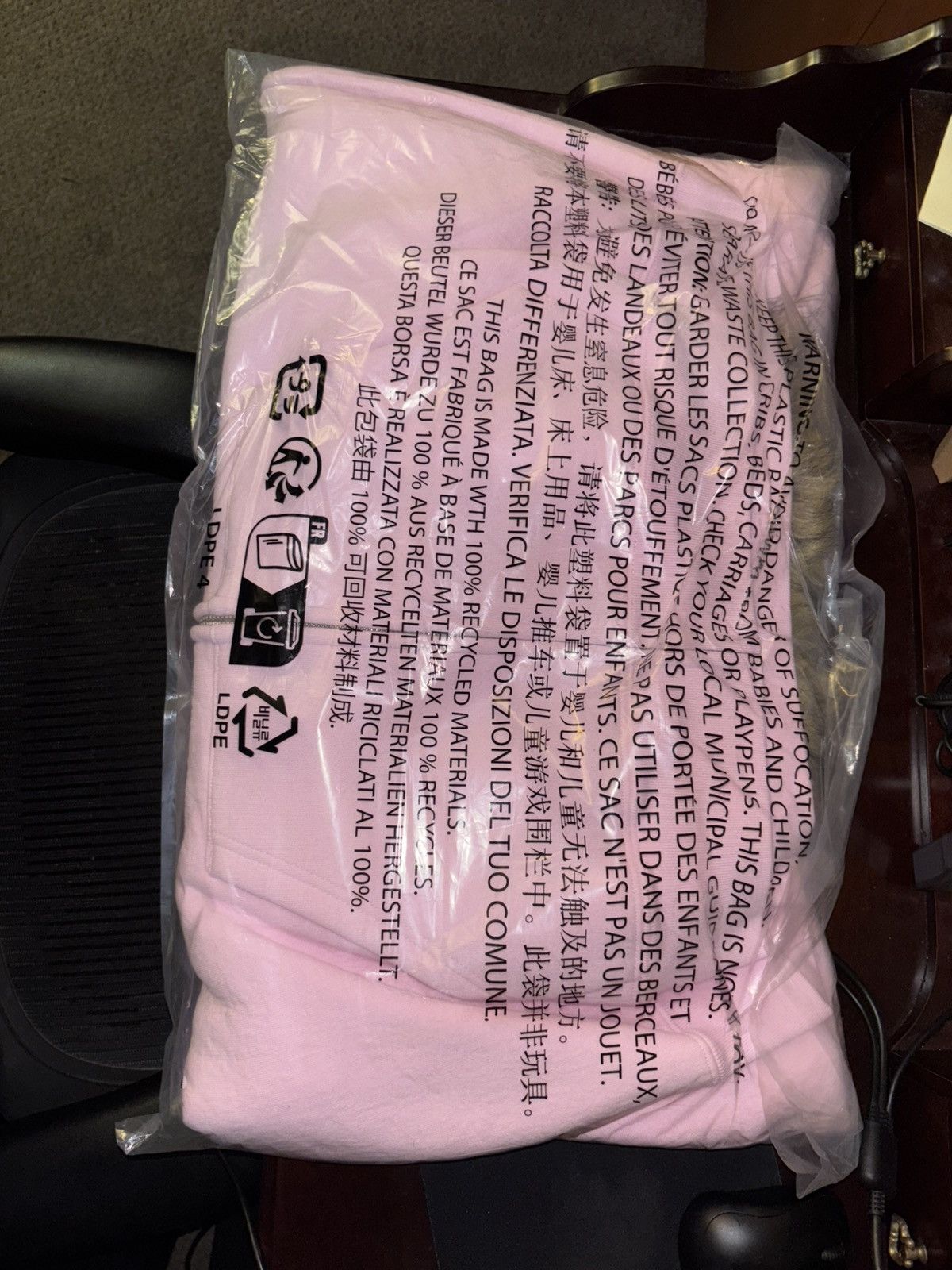 Supreme Supreme Pink Faux Fur Zip Up Hoodie | Grailed