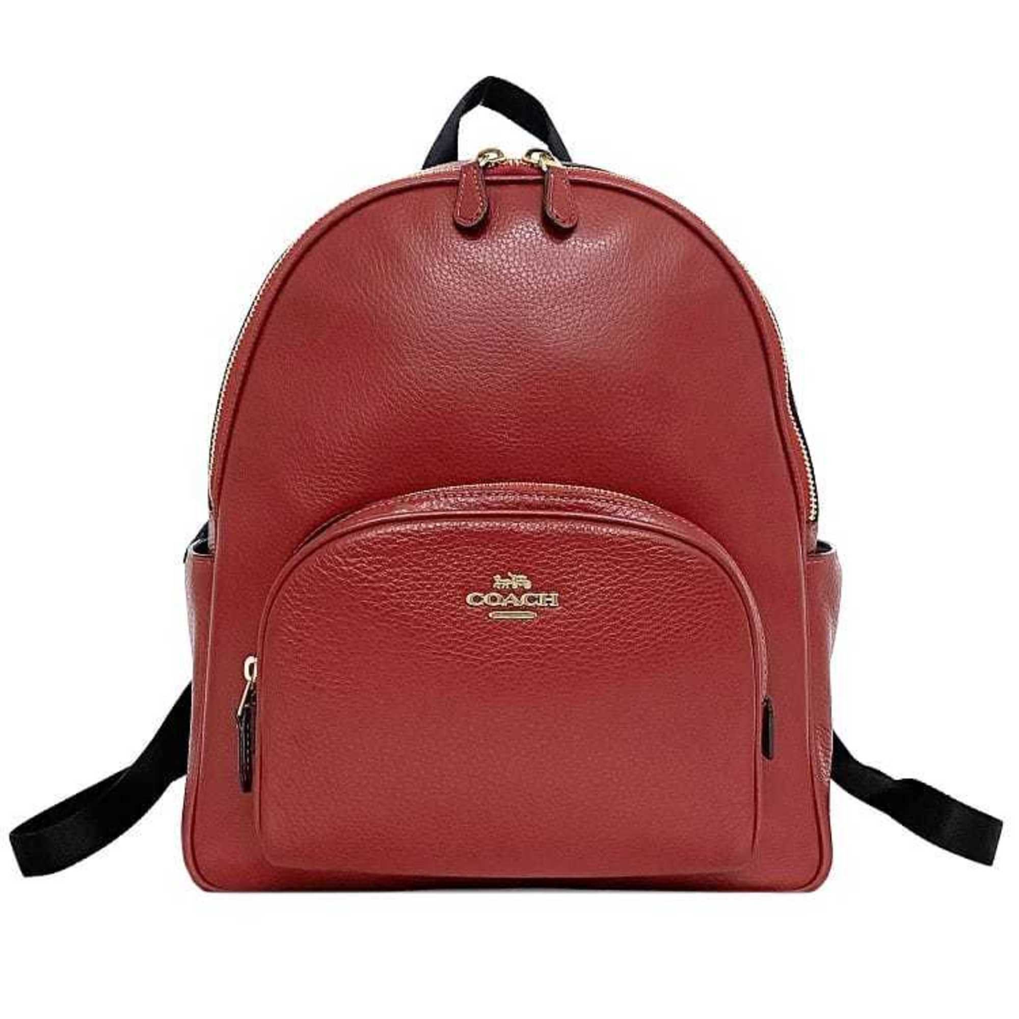 Coach COACH Rucksack Red 5666 Leather Backpack Ladies Black | Grailed