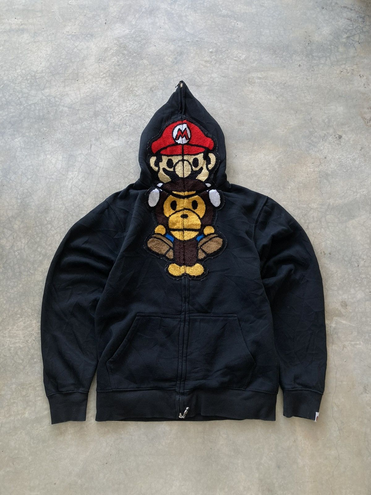 Bape Bape x Super Mario Full Zip Hoodie | Grailed