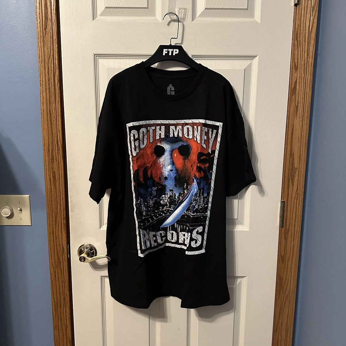 Goth Money Goth Money Records Jason Logo Tee Black | Grailed