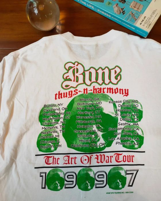 Rap Tees Vintage 90s Bone thugs n harmony (Art of war) tour t-shirt ...