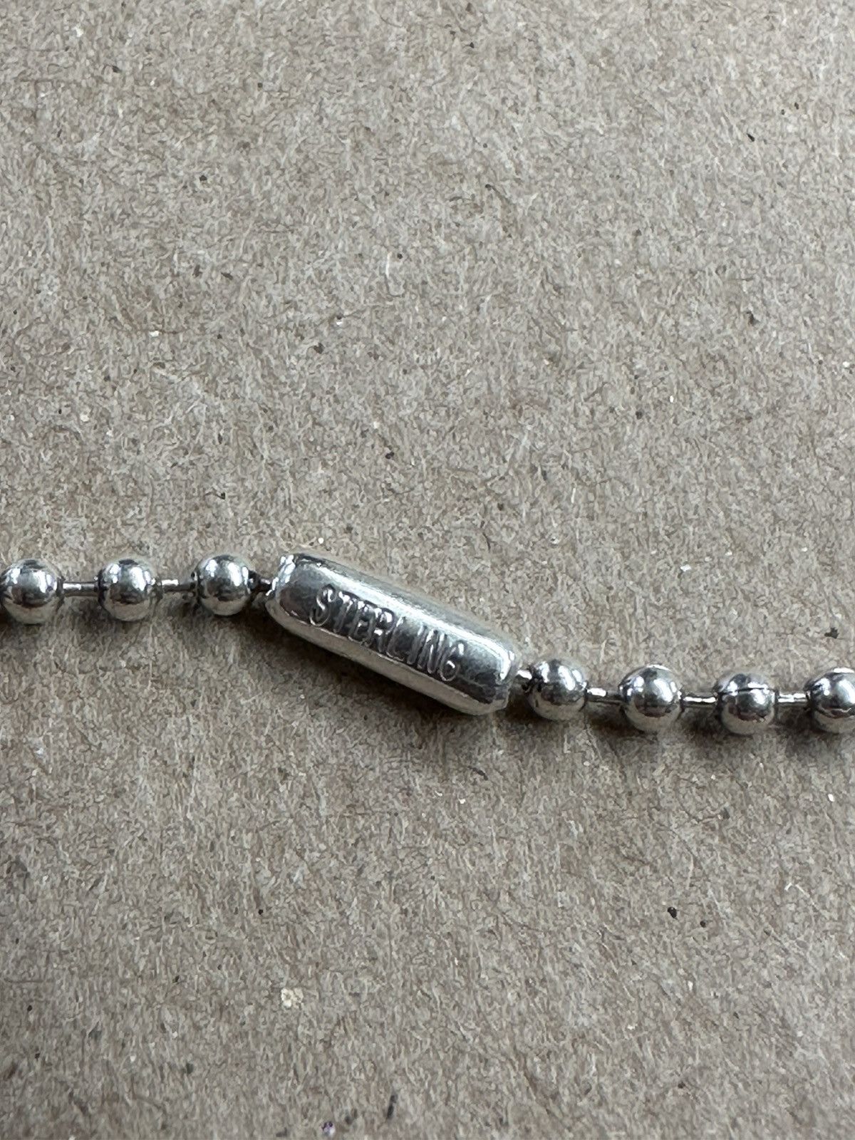 Chrome Hearts Chrome Hearts Frame BS Fleur Pendant Silver Ball Chain ...