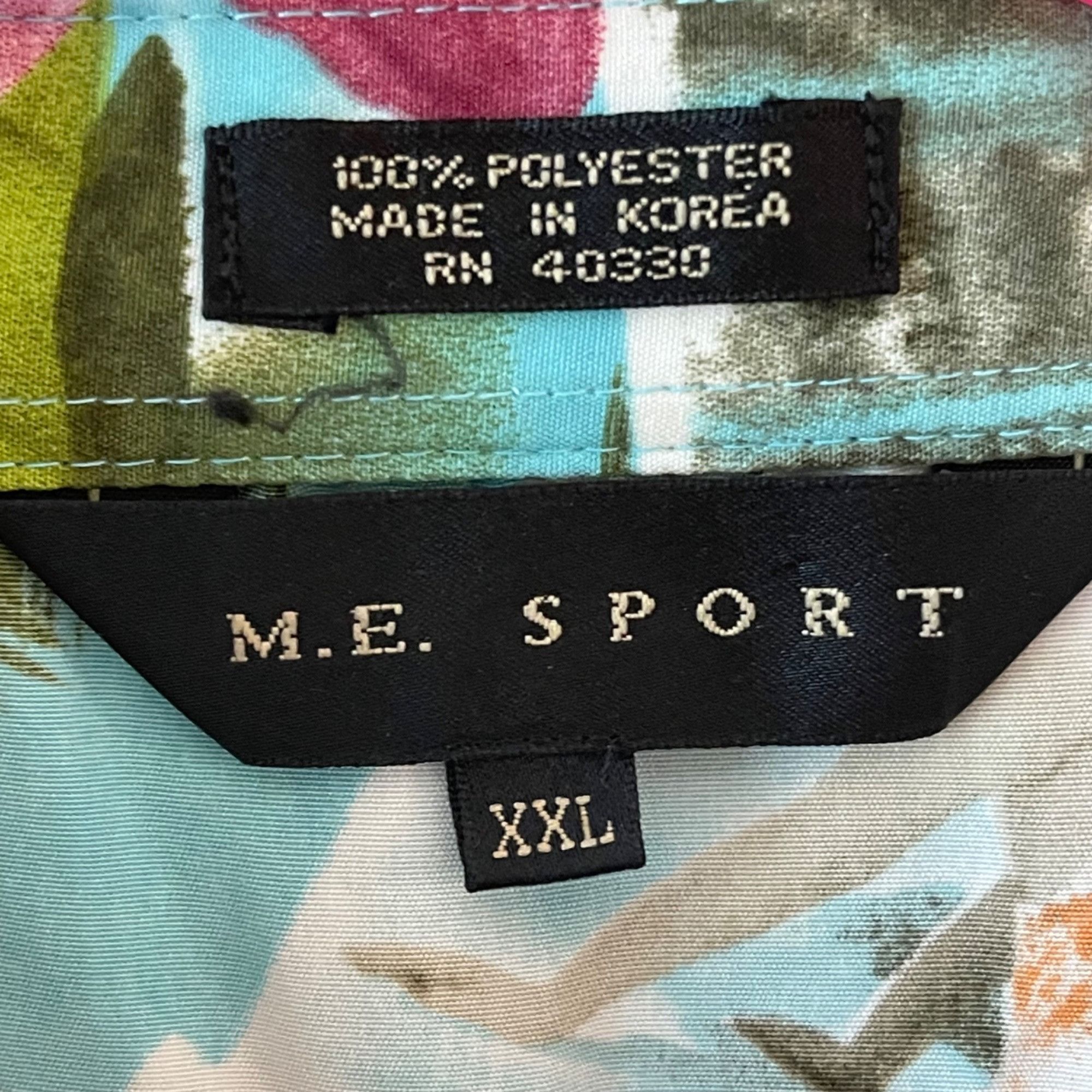 M.E. Sport Vintage M E Sport Hawaiian Shirts Men's XXL Blue Pool Girl P ...