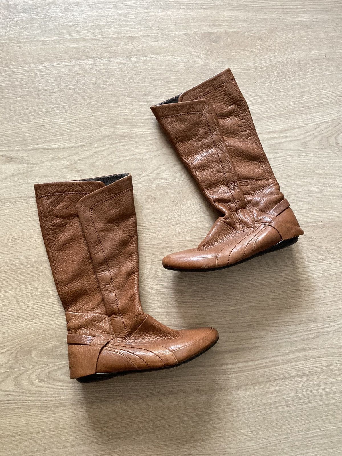 Japanese Brand × Leather × Puma Vintage Puma x Y2K High Leather Moto ...