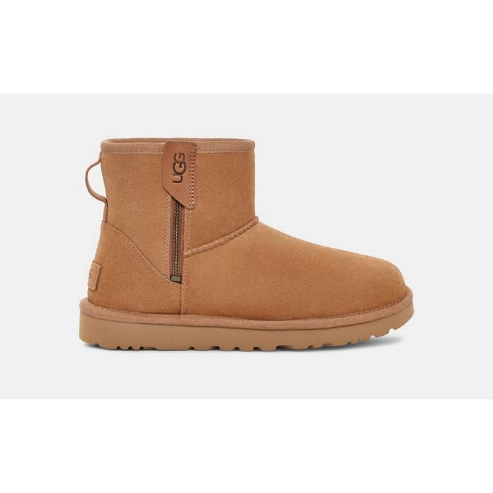 Ugg UGG Classic Mini Bailey Zip In Chestnut | Grailed