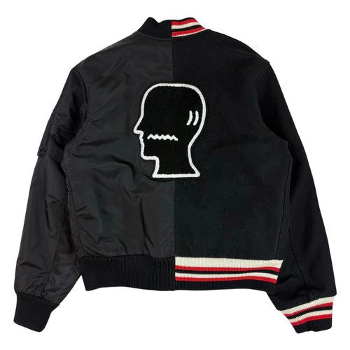 Brain Dead Brain Dead Split Varsity Jacket Black | Grailed