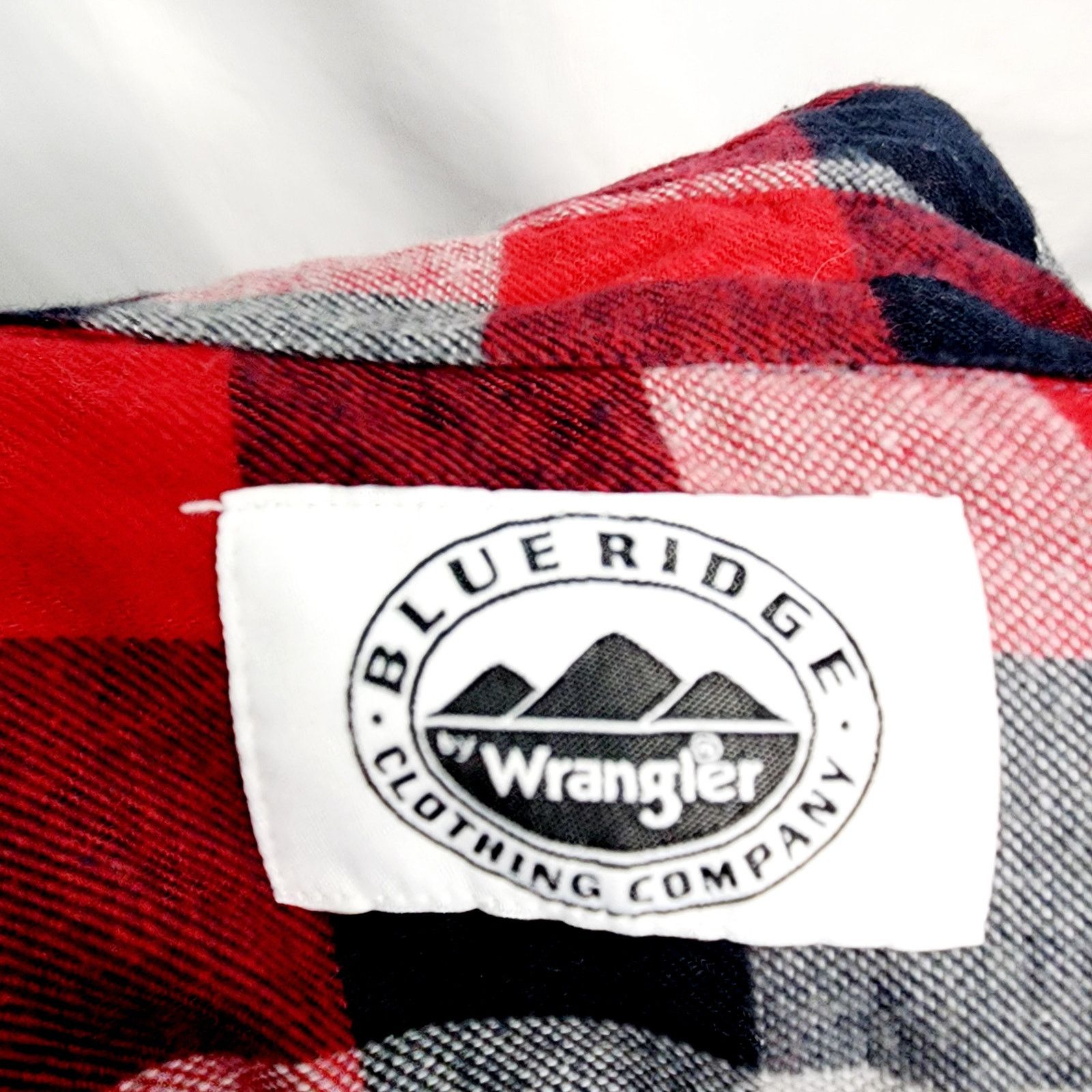 Wrangler Blue Ridge Clothing Company By Wrangler Red Flannel Shirt ...
