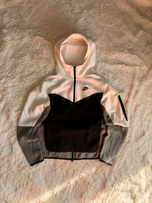 Nike NIKE TECH FLEECE VINTAGE BASIC LOGO OVERSIZE BOXY ZIP HOODIE | Grailed