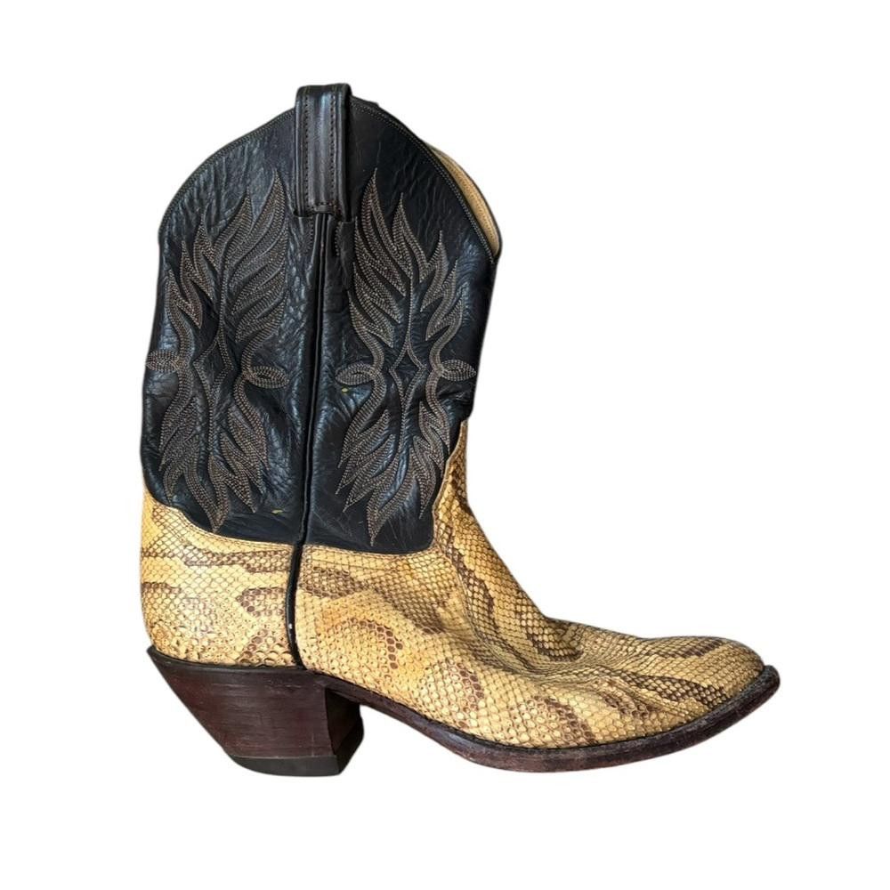 Tony Lama Tony Lama Gold Label Vintage Snakeskin Cowboy Boots | Grailed