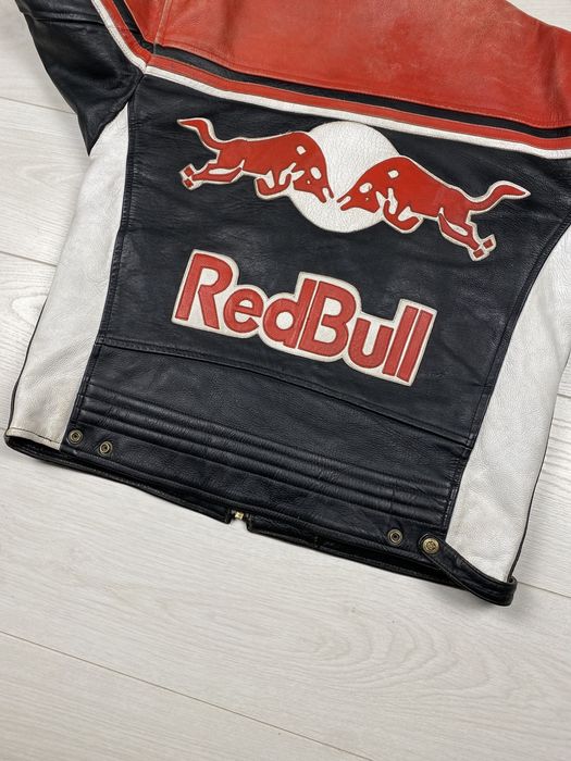 Red Bull Rare Red Bull Vintage Leather Moto Racing Jacket 90s | Grailed