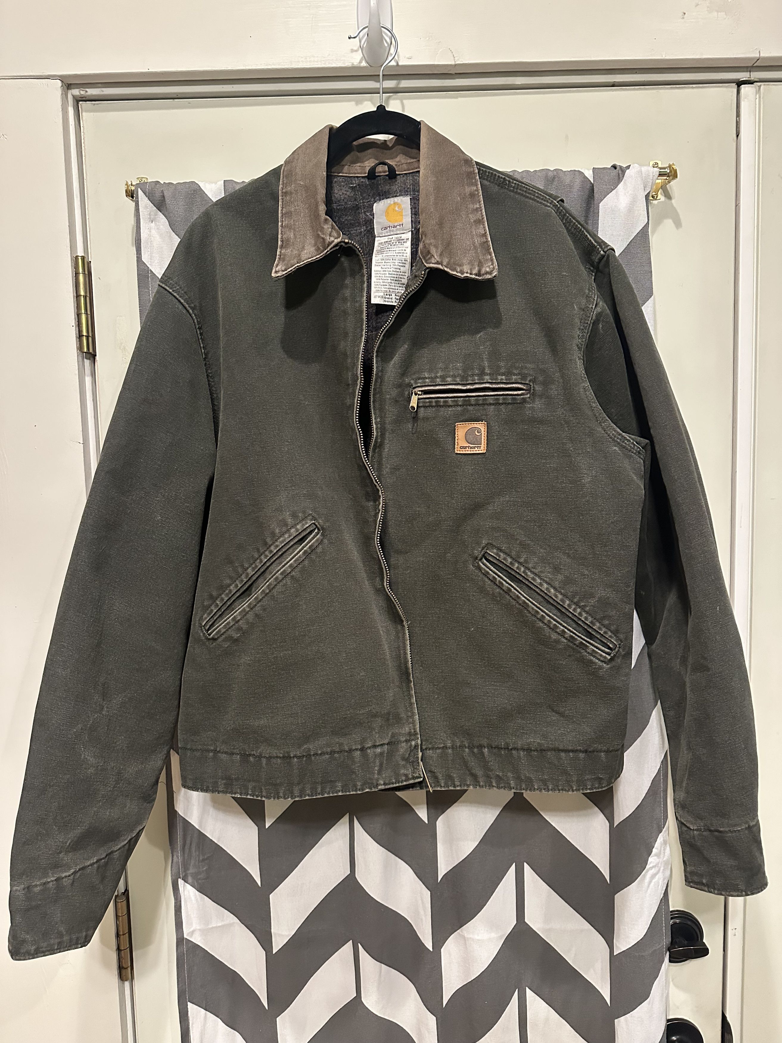 Carhartt Carhartt Detroit Jacket Blanket Lined Mens Large J97 MOS | Grailed