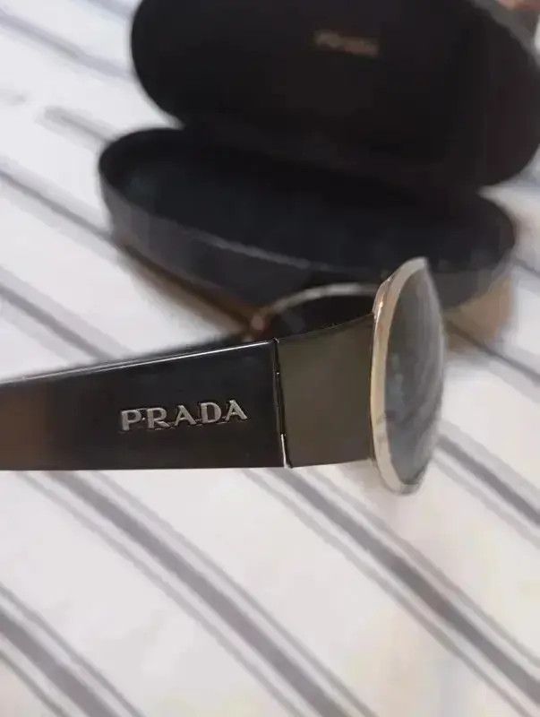 Prada × Vintage PRADA Sunglasses Wrap Shield Mask Sport Symbole Star ...