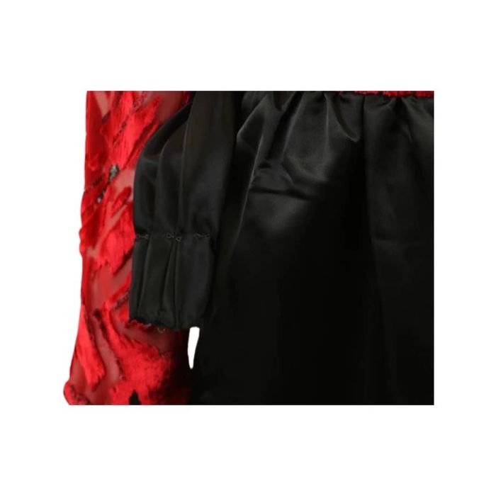 Vintage Vintage 1980s Helga Silk/Satin Black Red Burnout Gown Large ...