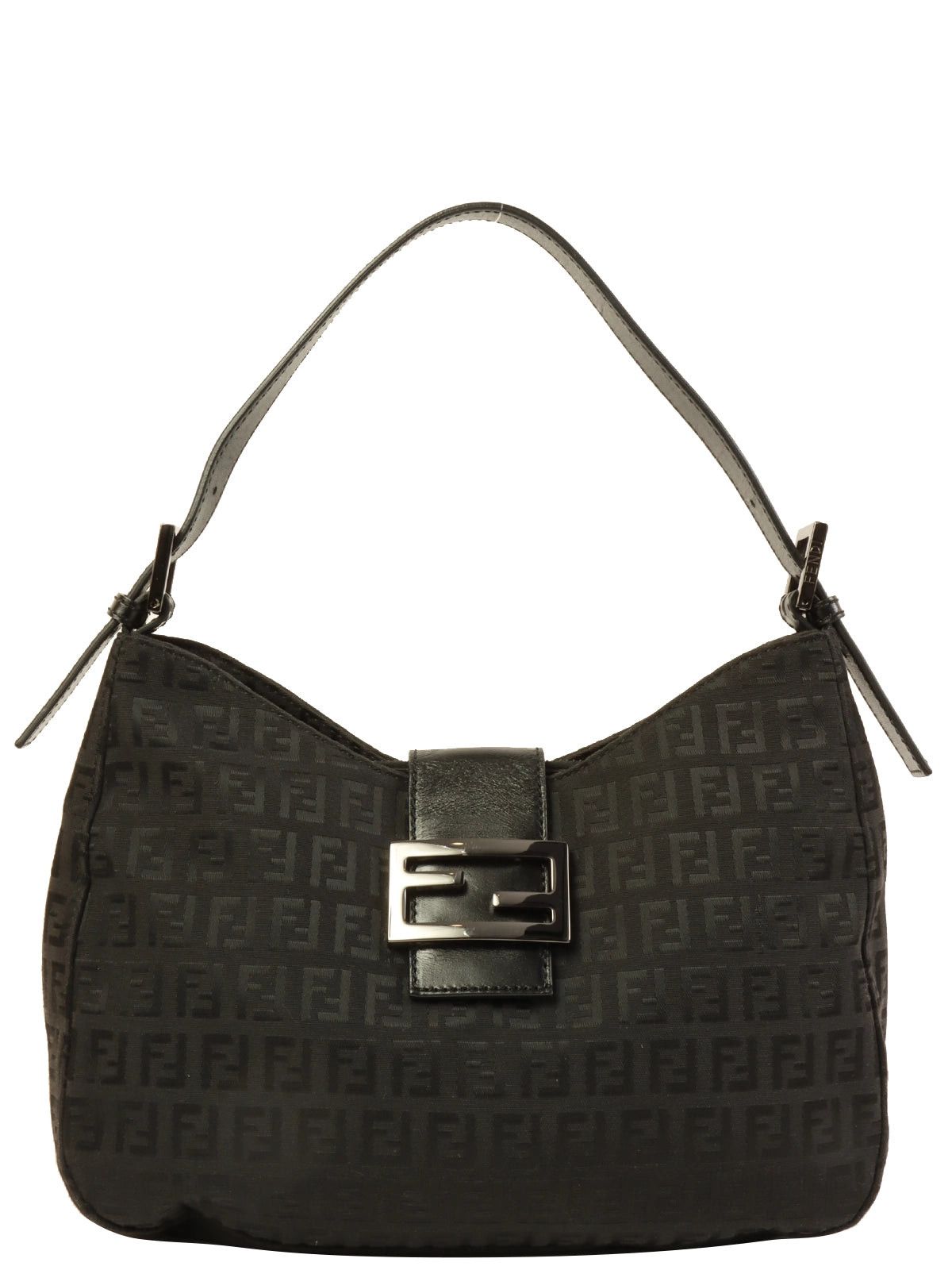 Fendi FENDI Ff Pattern Shoulder Bag Black | Grailed