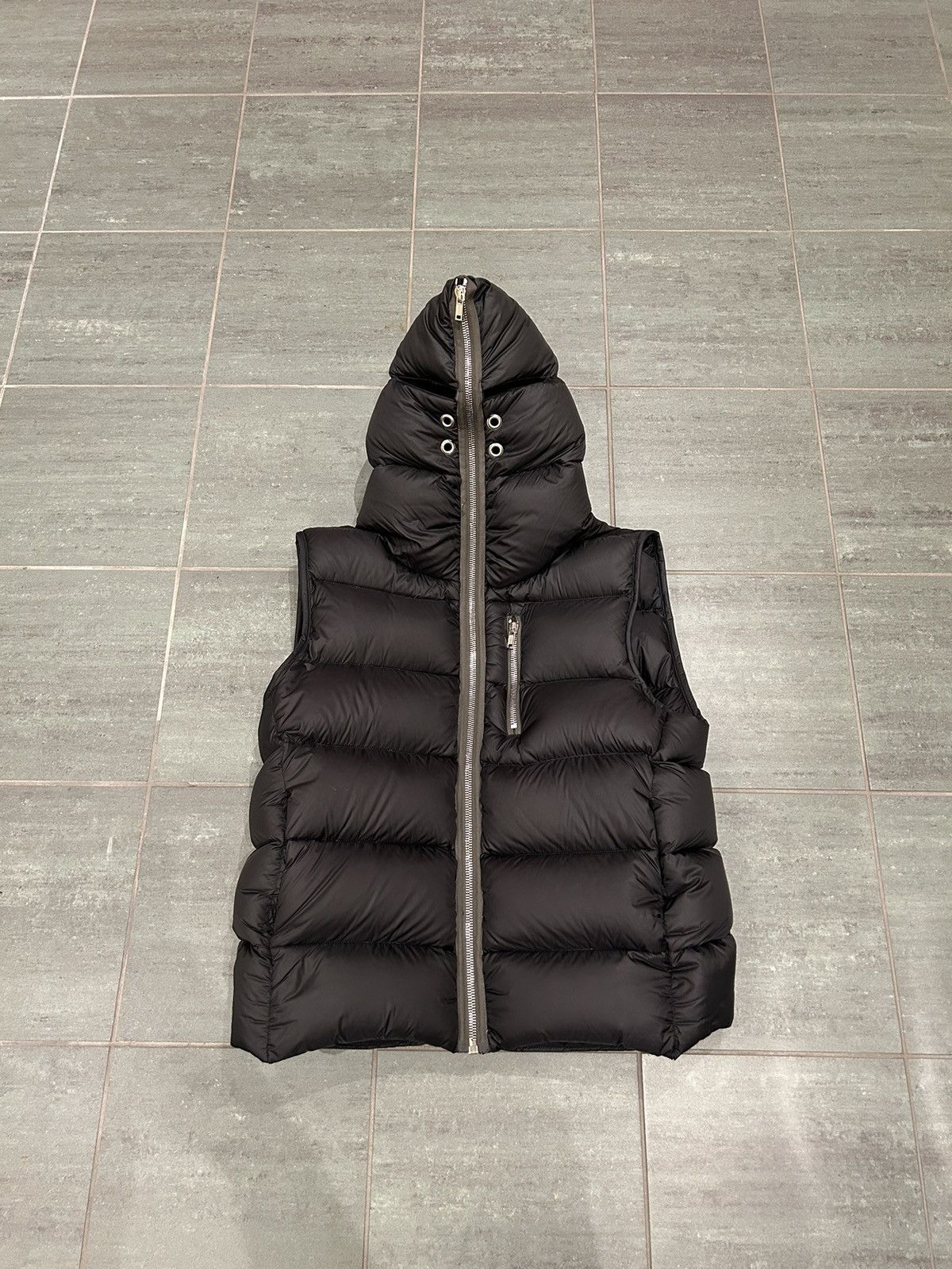 Rick Owens Rick Owens Gimp Zip Up Down Vest | Grailed