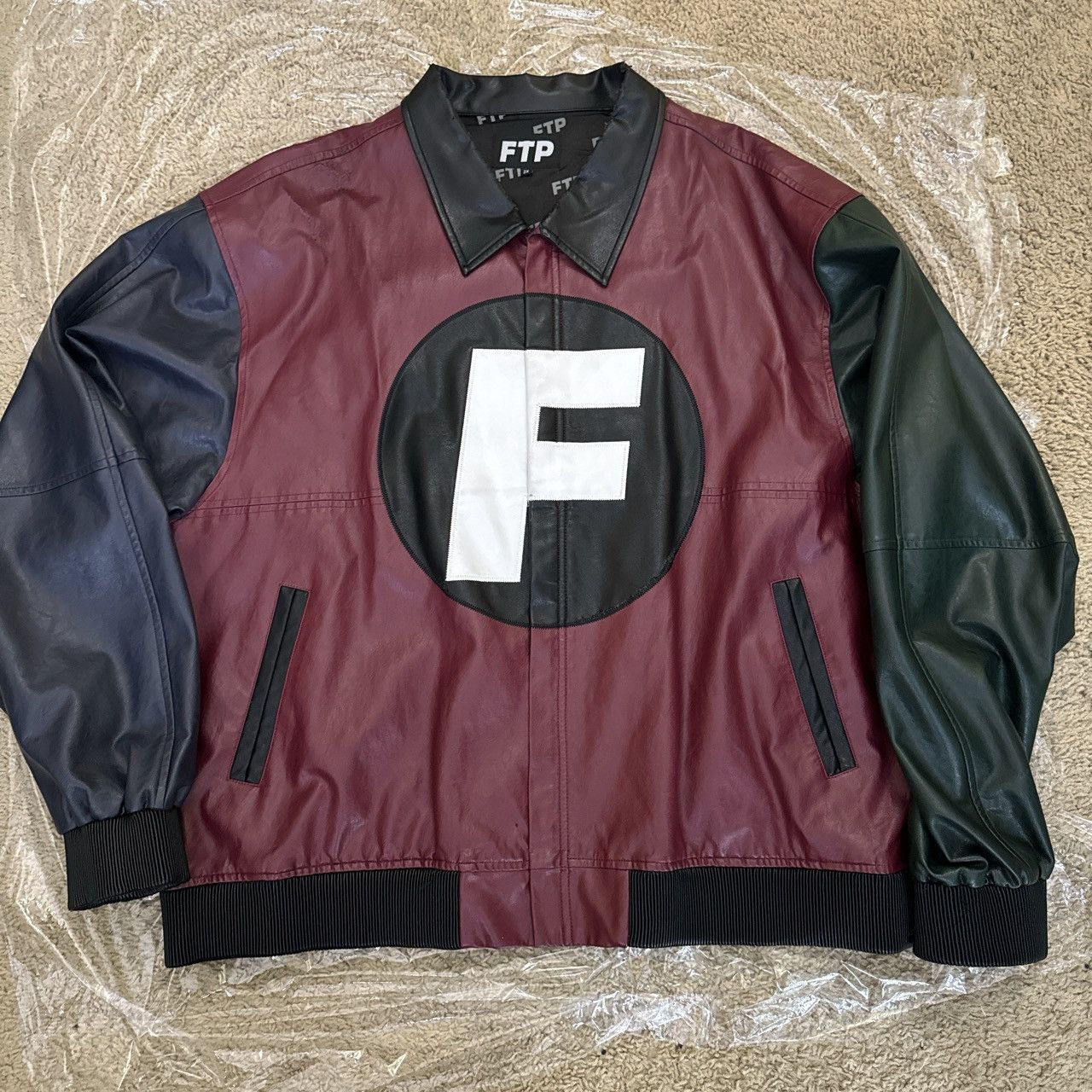 Fuck The Population FTP Leather F Logo Jacket (Vegan/Faux) | Grailed