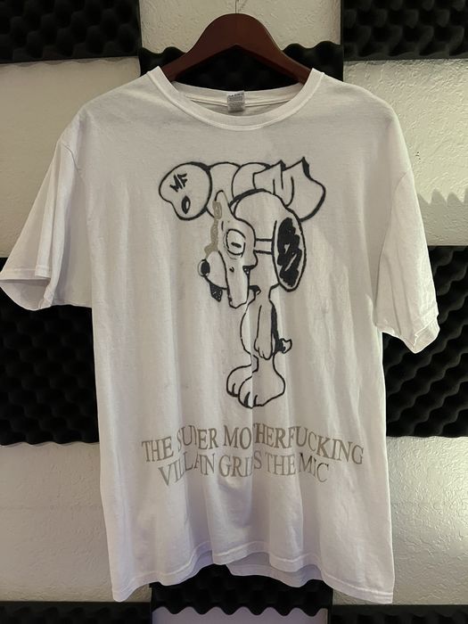 Vintage MF DOOM Snoopy “Super Villian” Custom Tee | Grailed