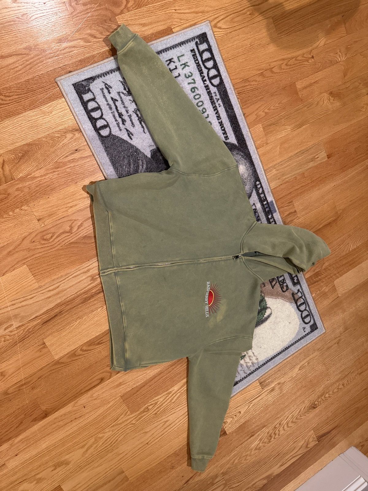 The GV Gallery Green raspberry hills zip up | Grailed
