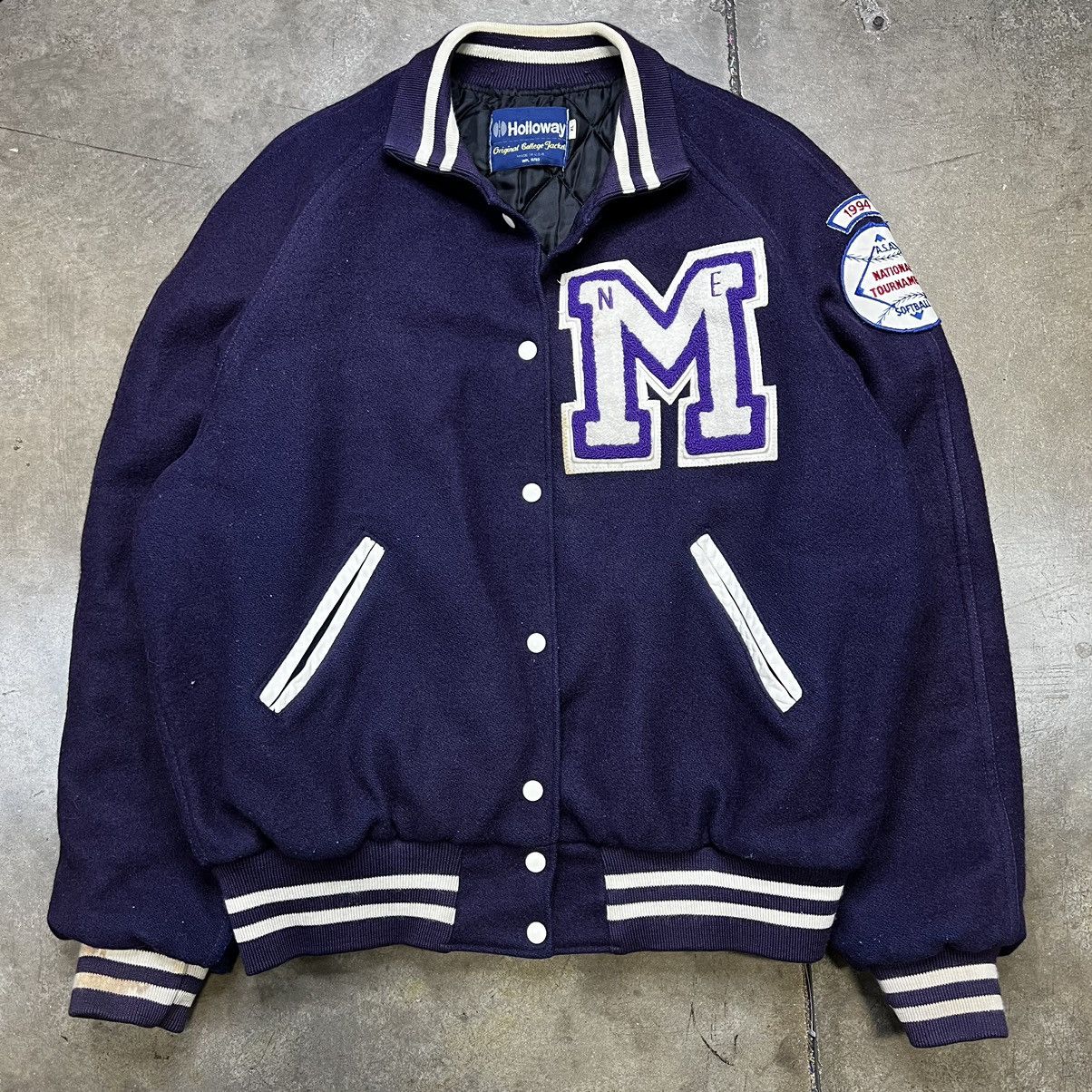Vintage Vintage 90s Wool Varsity Letterman Jacket Made in USA | Grailed