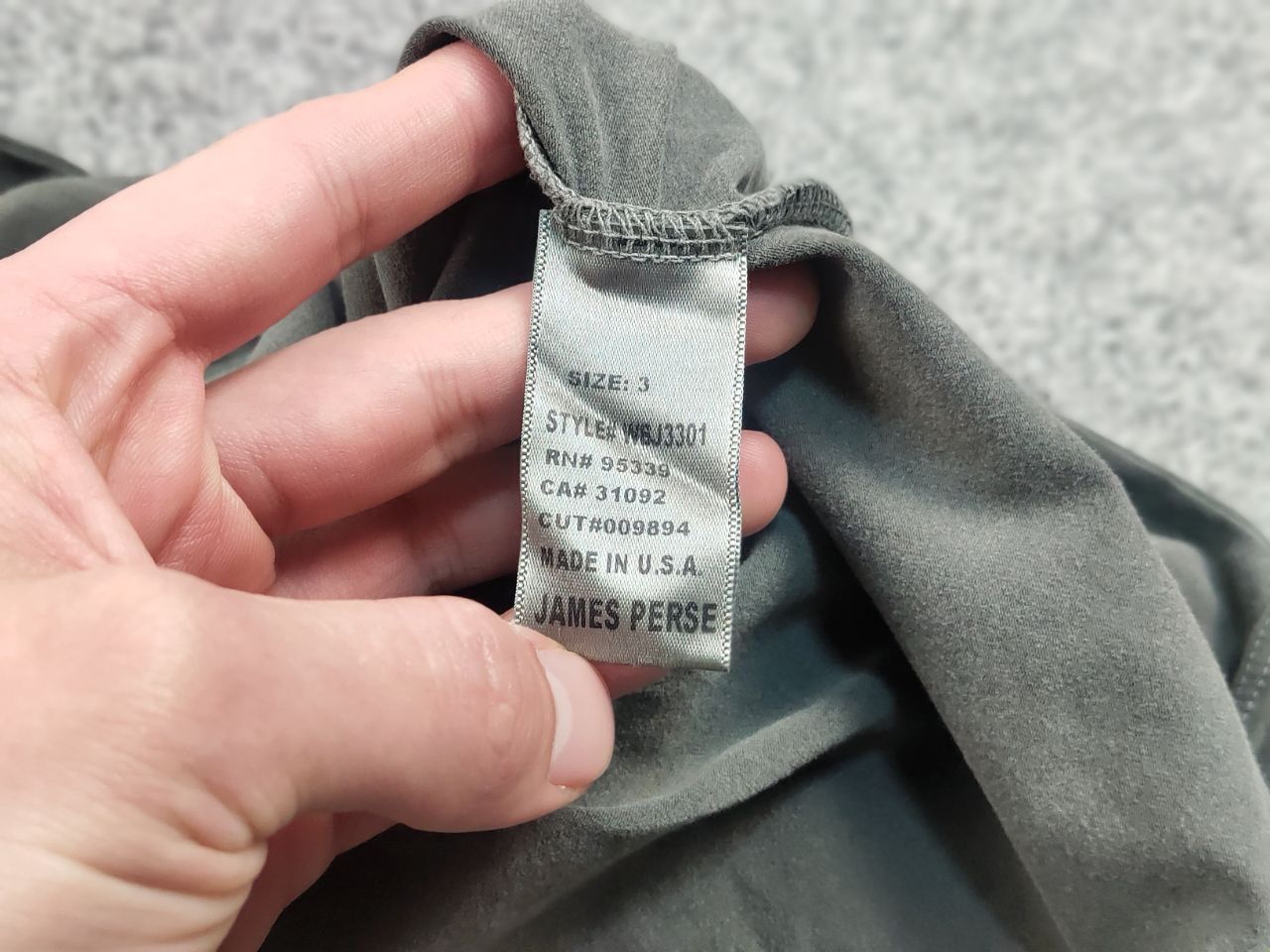 Designer × James Perse × Made In Usa Standard James Perse Design ...