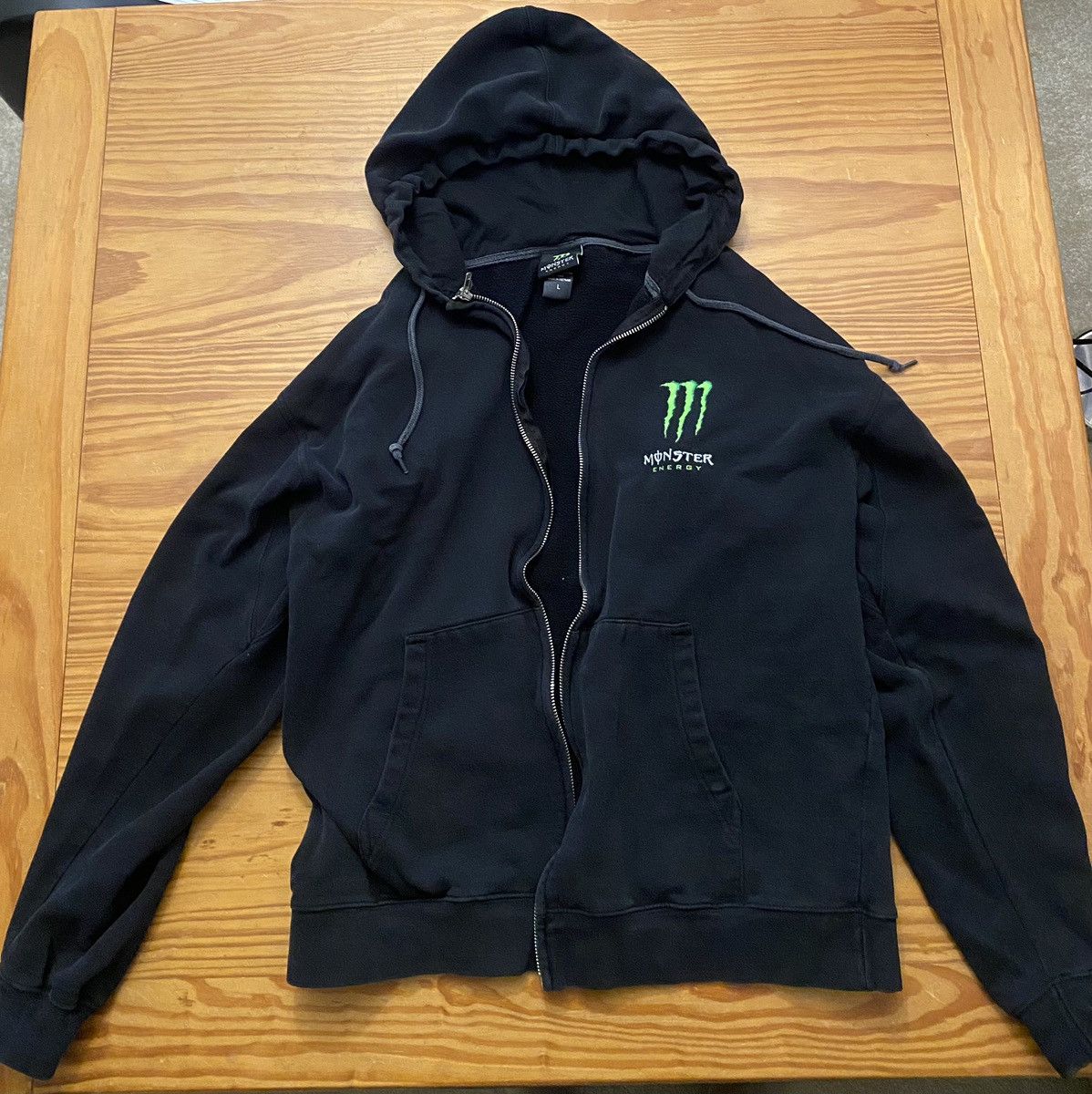 Brand × Streetwear × Vintage Monster Energy Zip Hoodie (Large) | Grailed