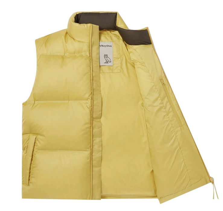 Octobers Very Own OVO Bounce Amber Yellow Down Vest | Grailed