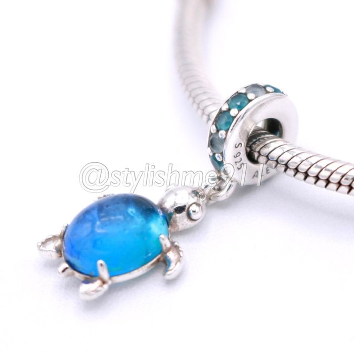 pandora Authentic Pandora Blue Sea Turtle Murano Glass Dangle | Grailed