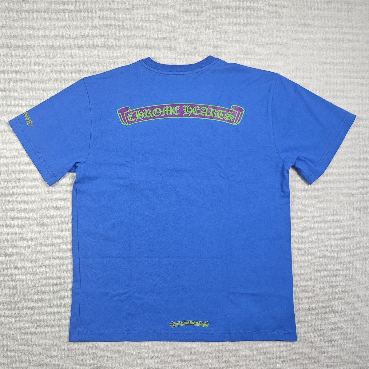Chrome Hearts Chrome Hearts Blue Scroll Logo Tee | Grailed