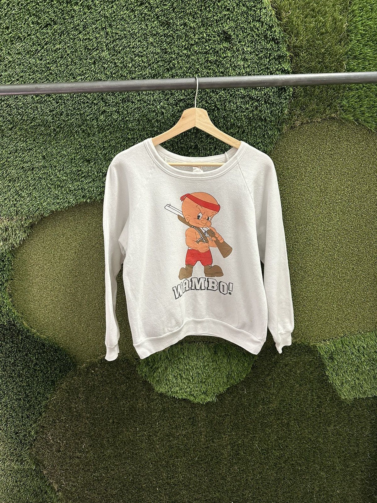 Vintage Vintage 1980s Looney Tunes Elmer Fudd Wambo Crewneck | Grailed
