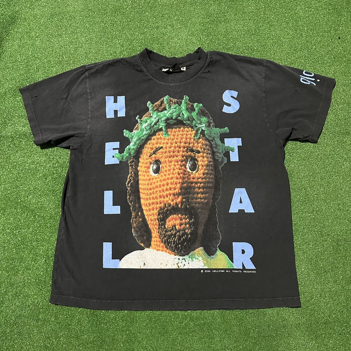 HELLSTAR Hellstar Crochet Jesus tee | Grailed