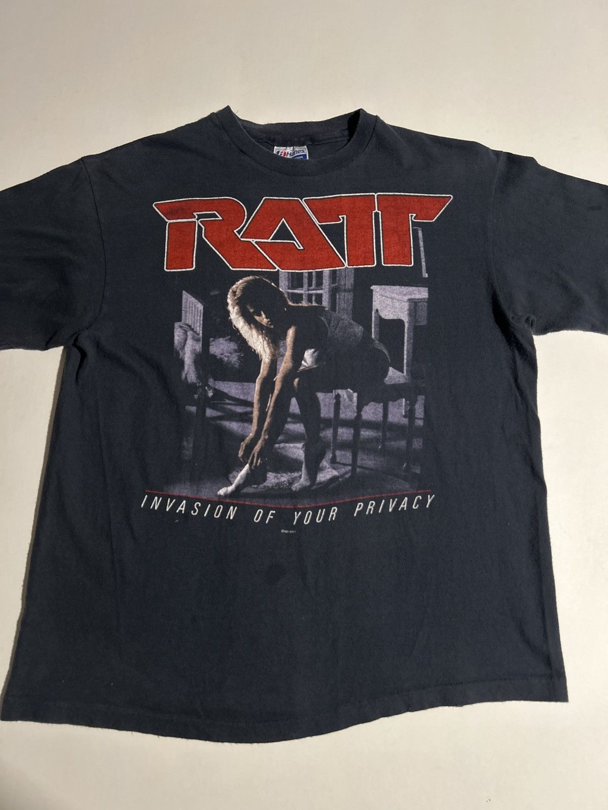 Band Tees × Rock T Shirt × Vintage Vintage 80s Ratt Invasion of Your ...