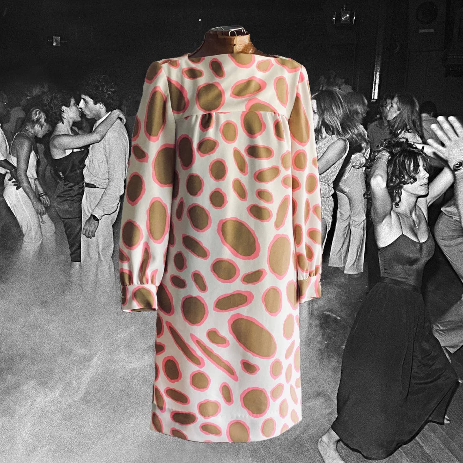Vintage 60s Animal Leopard Oversized Print Mod Shift Dress | Grailed