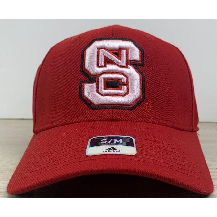 Adidas NC State Wolfpack Small Hat Red Small Medium Fit Hat NCAA Ad ...