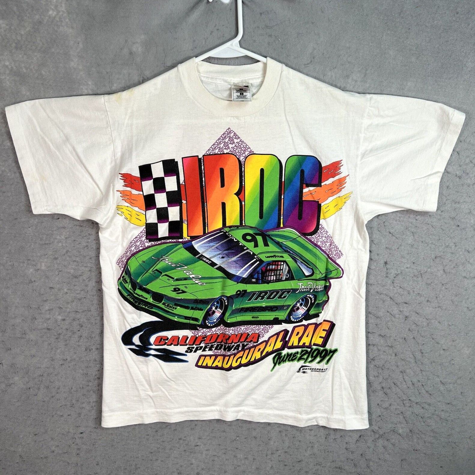 Fruit Of The Loom Vintage 90s IROC Pontiac Firebird Racing Car T Shirt ...
