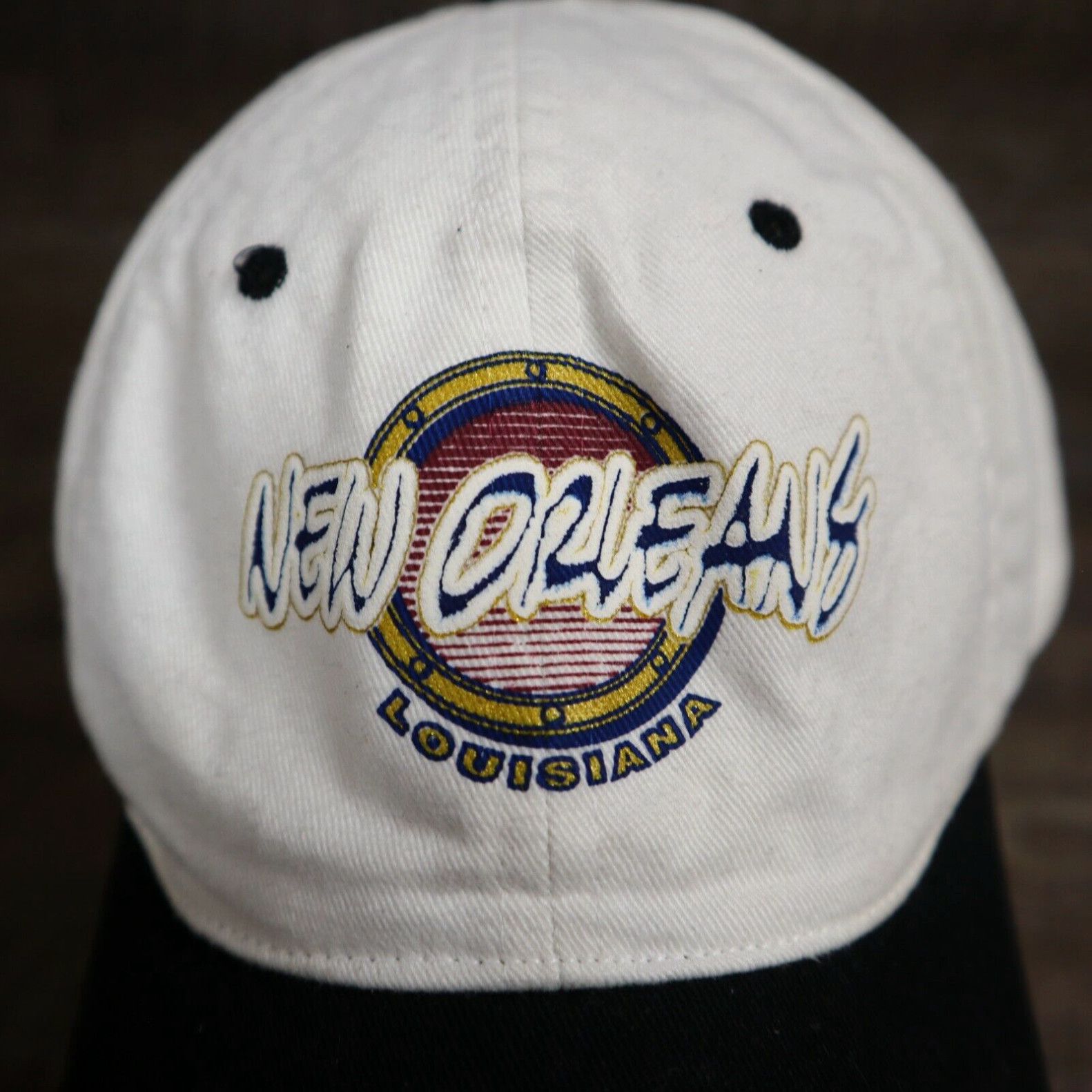 Vintage New Orleans Louisiana Strapback Trucker Hat Cap Tan Black | Grailed