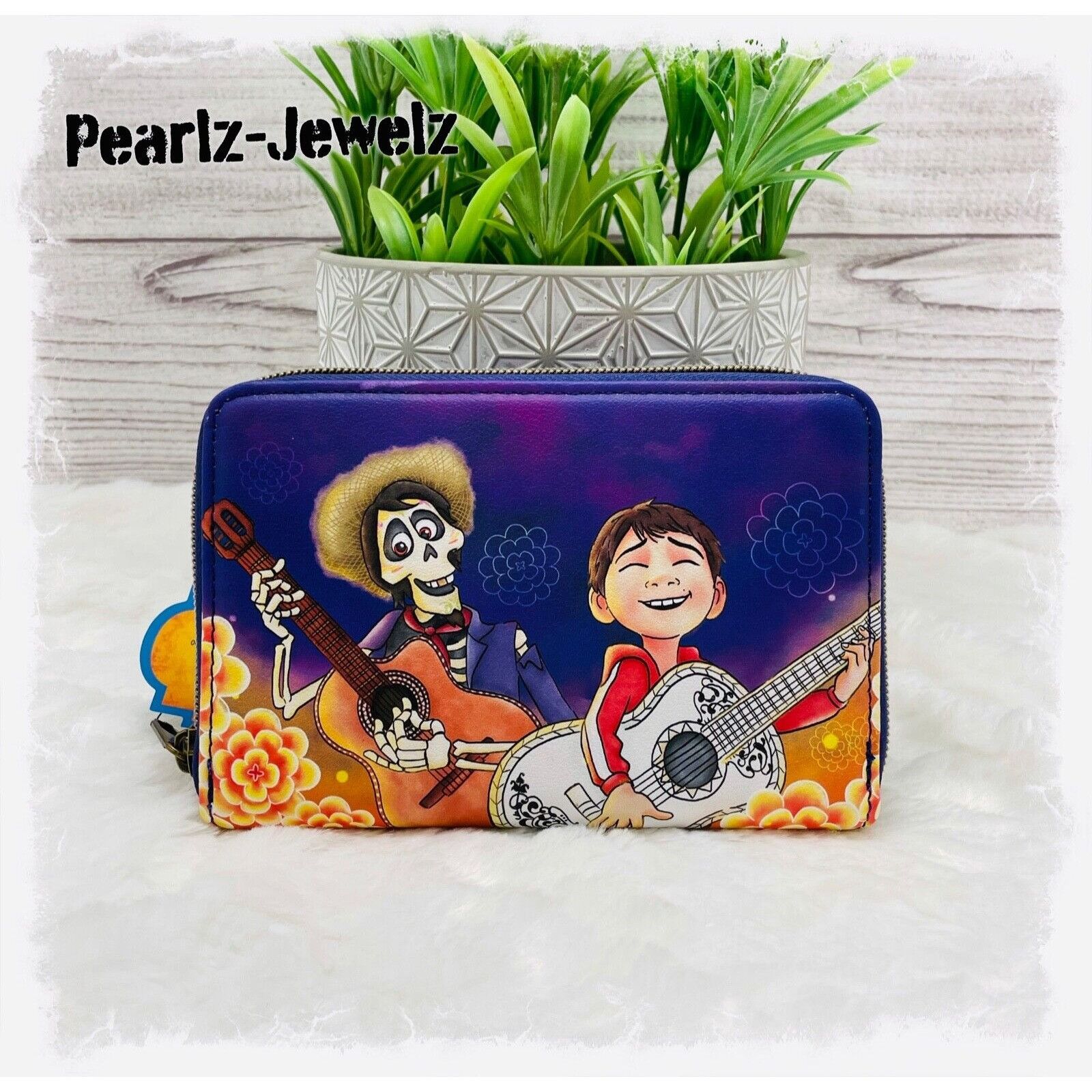 Disney Loungefly Disney Pixar Coco Hector & Miguel Marigolds Zipper ...