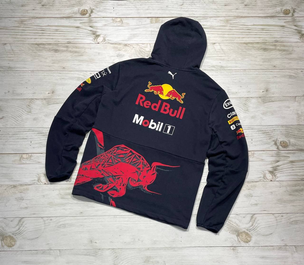 Puma Vintage Puma Red Bull Racing F1 Hoodie Big Logo Nascar | Grailed