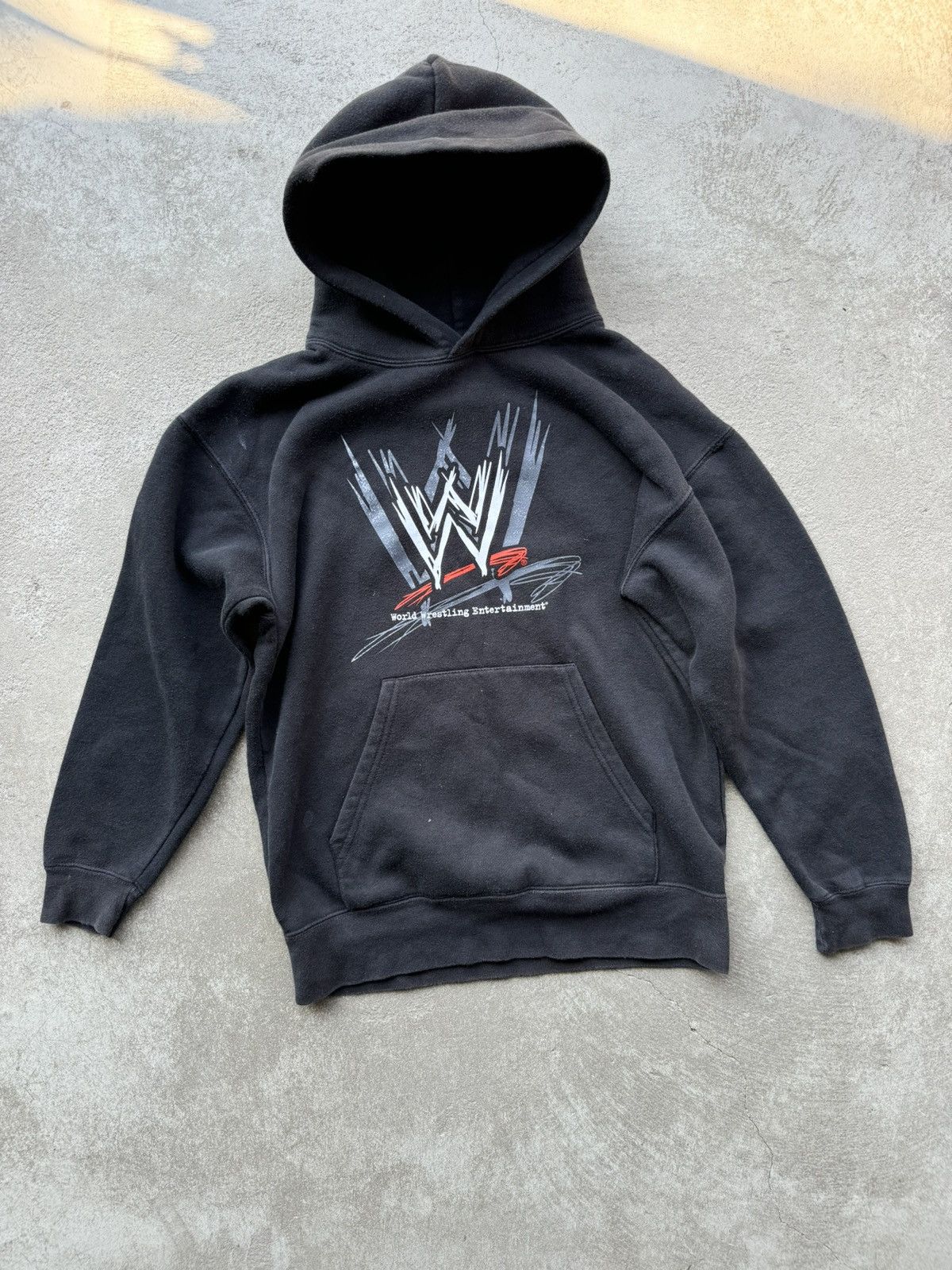 Vintage × WWE × WWF 00’s WWE SMACKDOWN HOODIE | Grailed