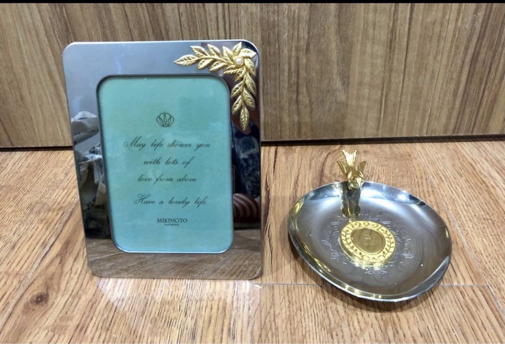 Vintage Mikimoto Photo Frame and Jewelry Tray | Grailed