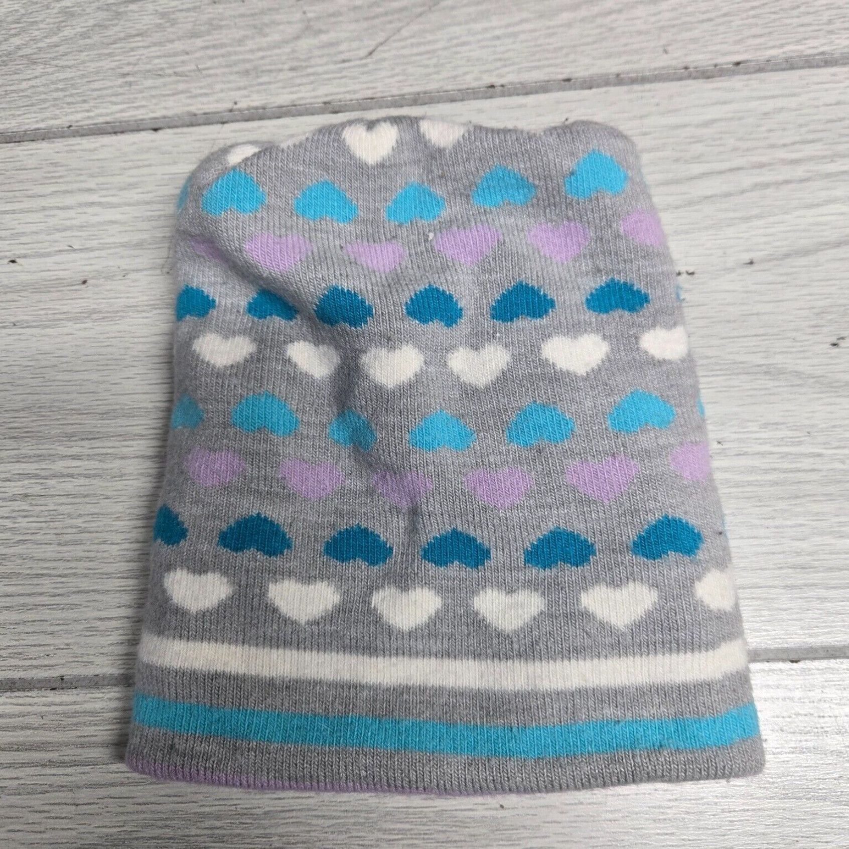Joe Boxer Cable Knit Heart Pattern White and Gra Blue Joe Boxer Beanie ...