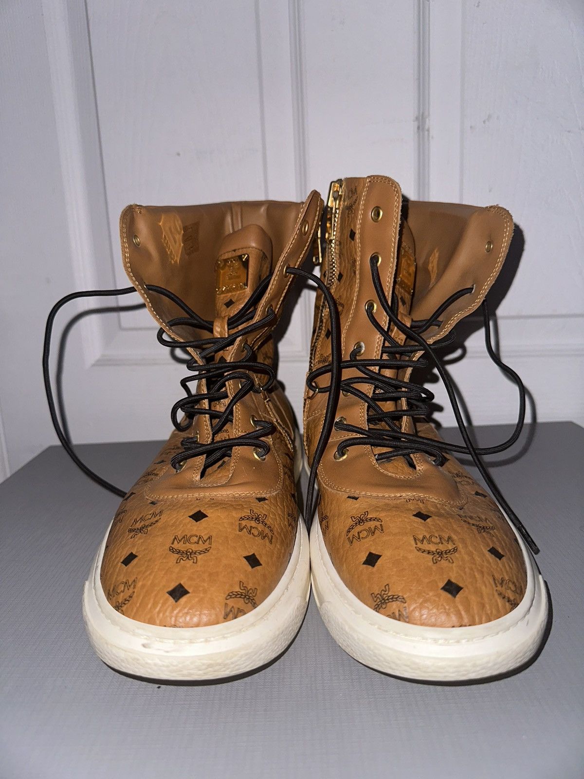 MCM Mcm monogram boots | Grailed