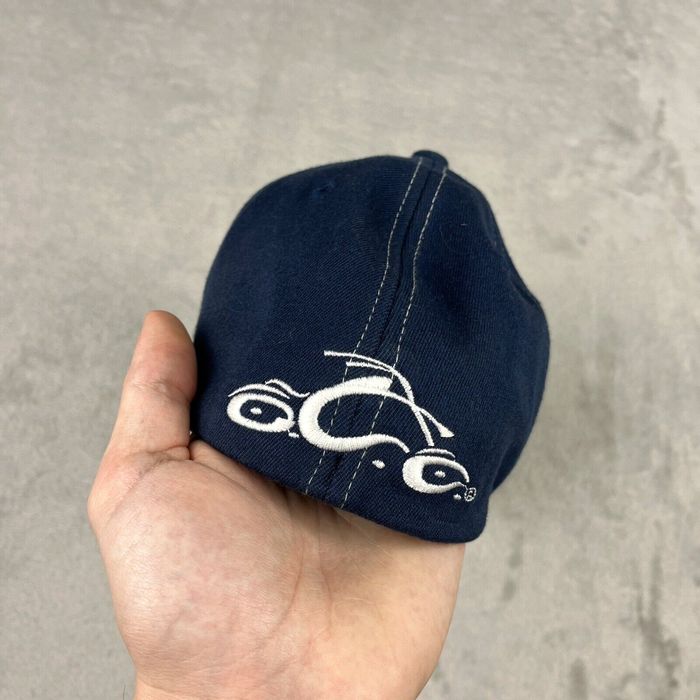 Vintage Orange County Choppers Baseball Hat Cap Blue Gray Flames Fitted ...