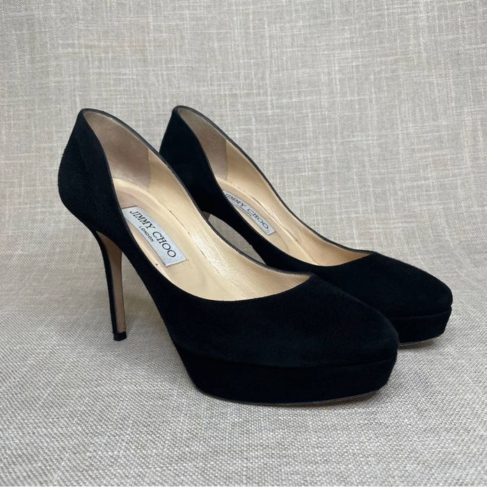 Jimmy Choo Jimmy Choo Cosmic Black Suede Pumps | Grailed Jimmy Choo Jimmy Choo Cosmic Black Suede Pumps | Grailed