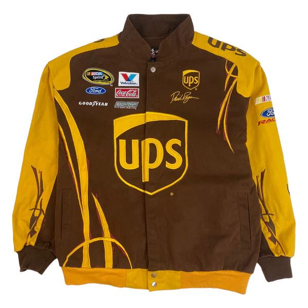 Chase Authentics VINTAGE NASCAR UPS RACING JACKET | Grailed