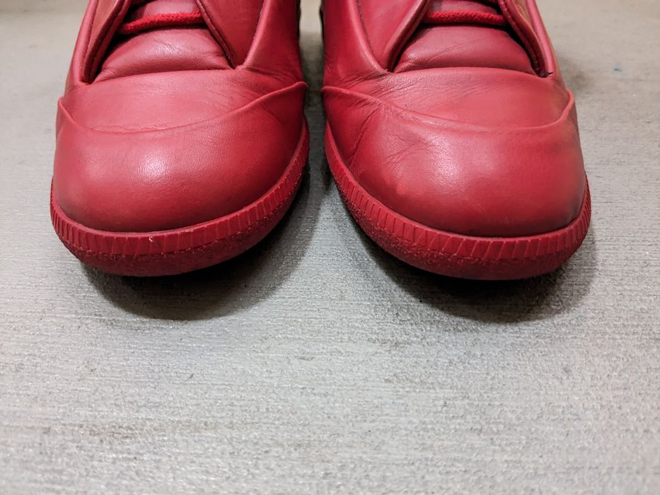 Maison Margiela Maison Margiela Future High Tops Red Leather Size 8 41 ...
