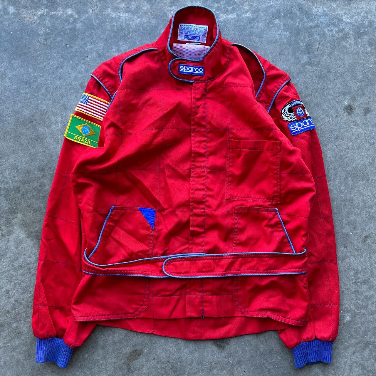 Vintage Vintage 1970s Sparco Red Motorcycle Racing Jacket | Grailed