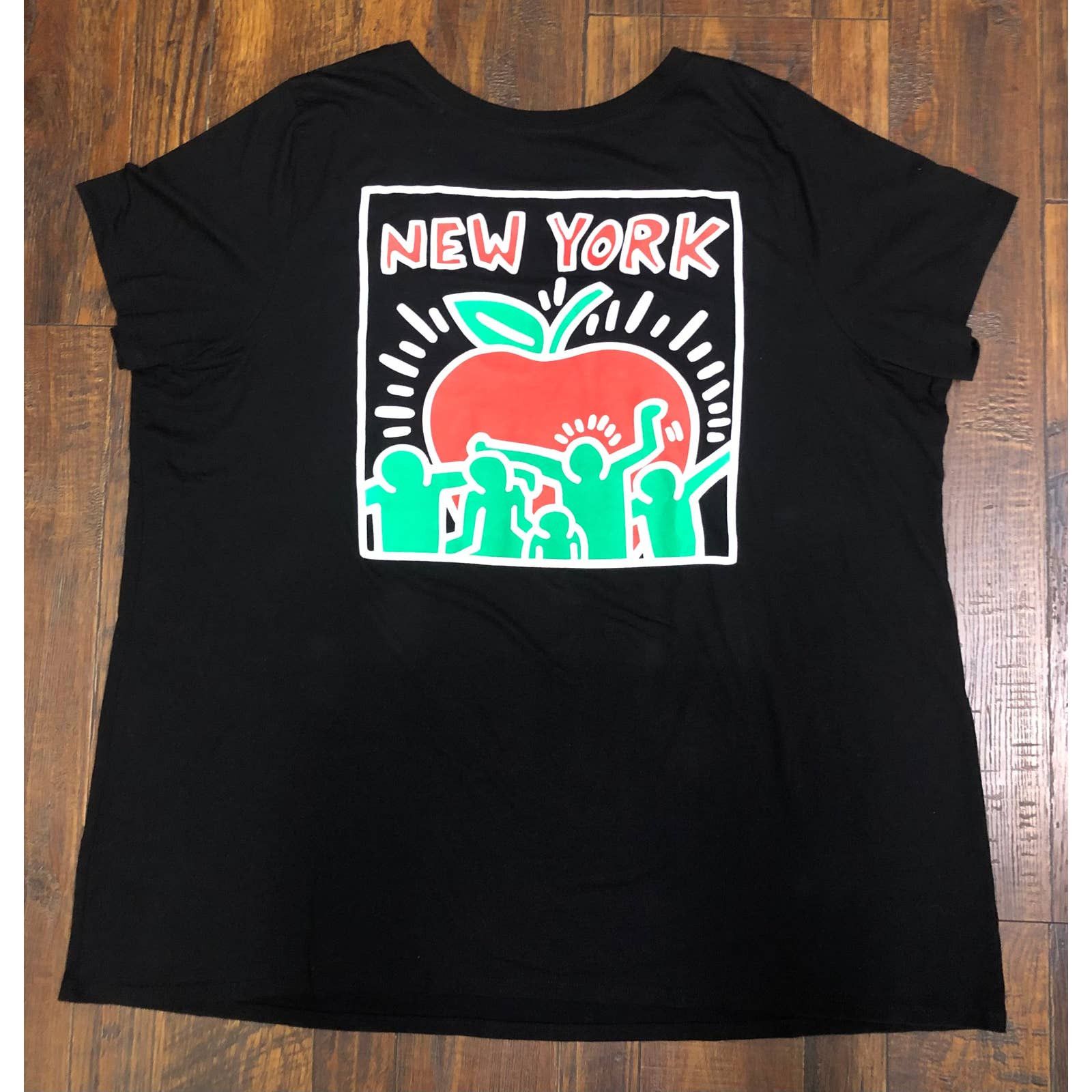 Keith Haring Keith Haring New York Apple T-Shirt 4 Large | Grailed